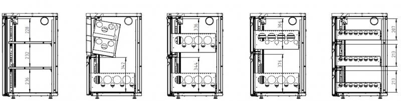 TC BBCL4 (DCL-2222 MU/VS) | Bar cooler 4 solid doors