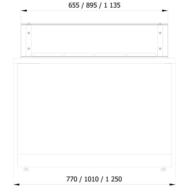 K-1 ML 6 MALAGA | Vitrina za sladoled sa 6 posuda TC Serbia
