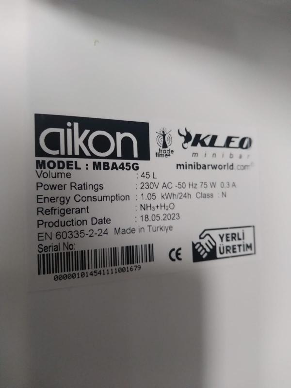 MBA 45 G | Absorption System Minibar (Glass Door)