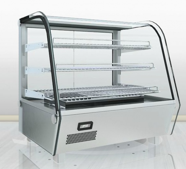 RTR-120 | Display warmer with curved glass display